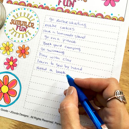 DIY Summer Fun Idea Jar - Angie Holden The Country Chic Cottage