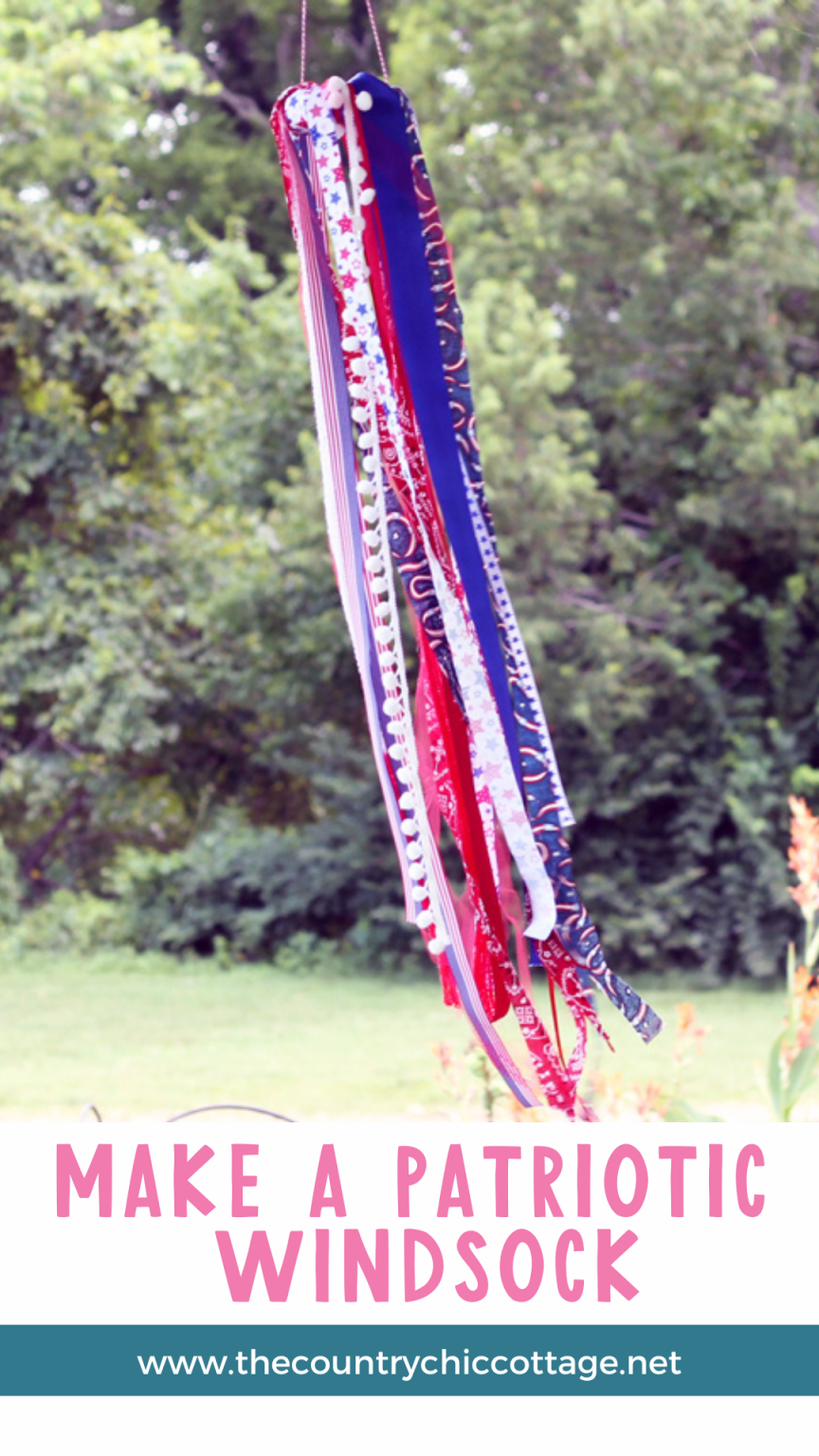 Patriotic Windsock Kids Craft Idea - Angie Holden The Country Chic Cottage