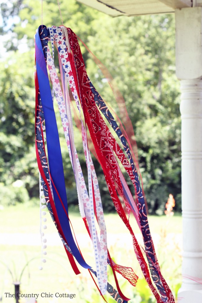 Patriotic Windsock Kids Craft Idea - Angie Holden The Country Chic Cottage