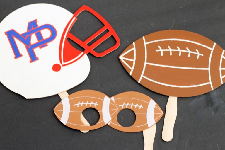 Easy DIY Football Party Photo Booth Props - Angie Holden The Country ...