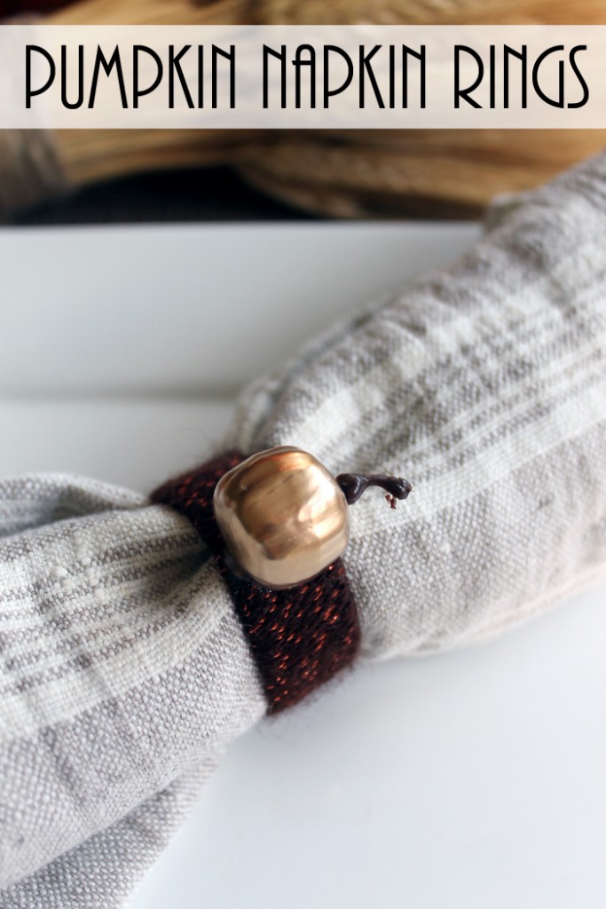 DIY Pumpkin Napkin Rings (with Video!) - Angie Holden The Country Chic ...