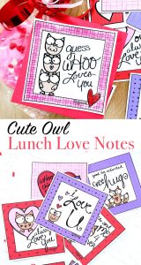 Cute Owl Love Lunch Notes - Angie Holden The Country Chic Cottage