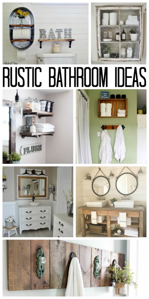 Rustic Bathroom Decor Ideas | The Country Chic Cottage