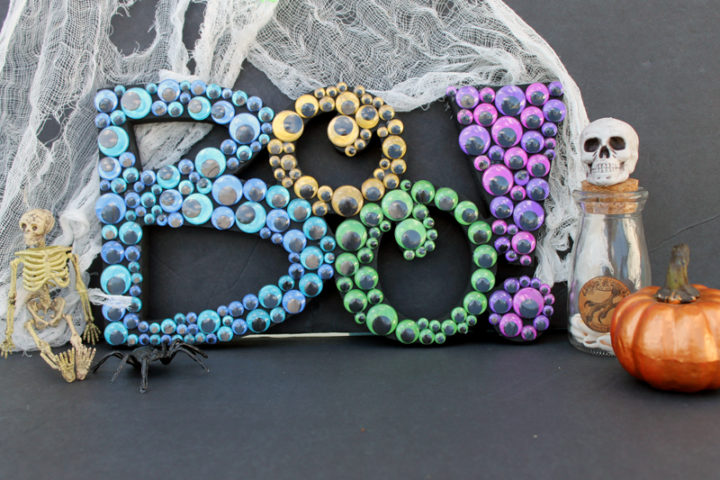 Easy DIY Halloween Boo Sign Decor - Angie Holden The Country Chic Cottage