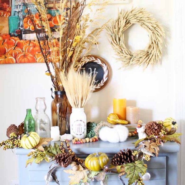 Fall Room Decor: Adding Lights - Angie Holden The Country Chic Cottage