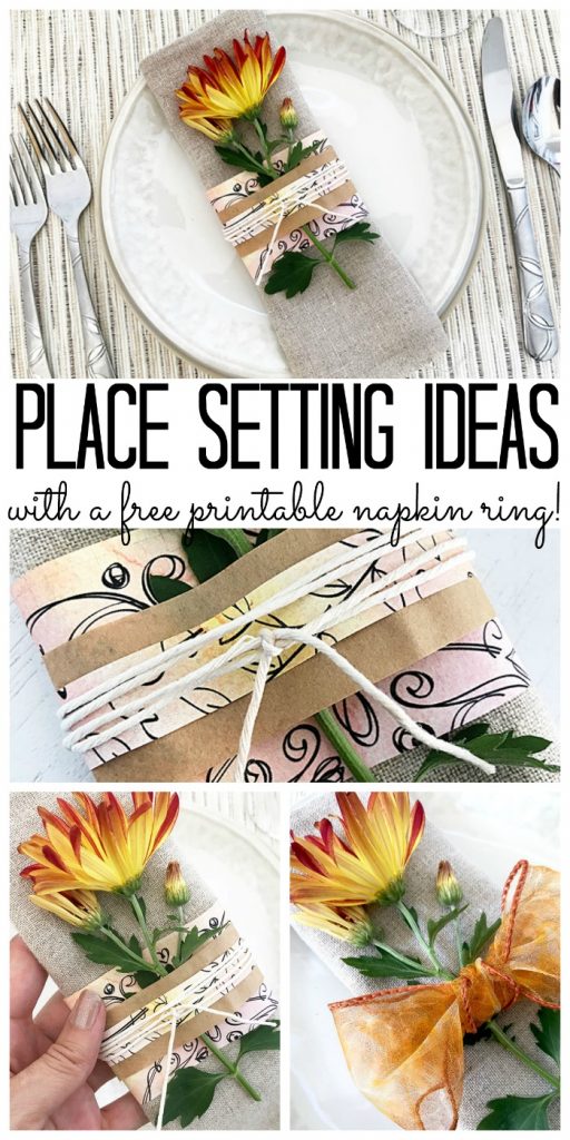 DIY Pretty Flower Paper Place Setting Ideas - Angie Holden The Country ...