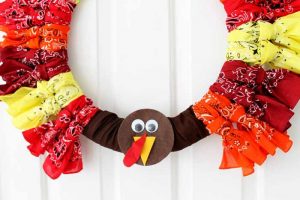 Turkey Wreath: An Easy DIY for Thanksgiving - Angie Holden The Country ...
