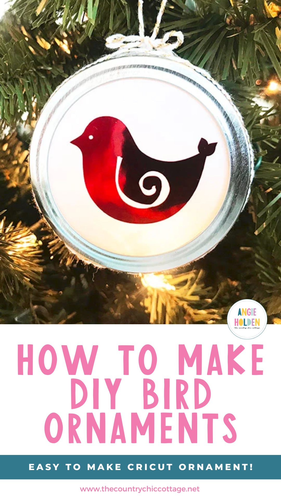 How To Make DIY Bird Ornaments - Angie Holden The Country Chic Cottage