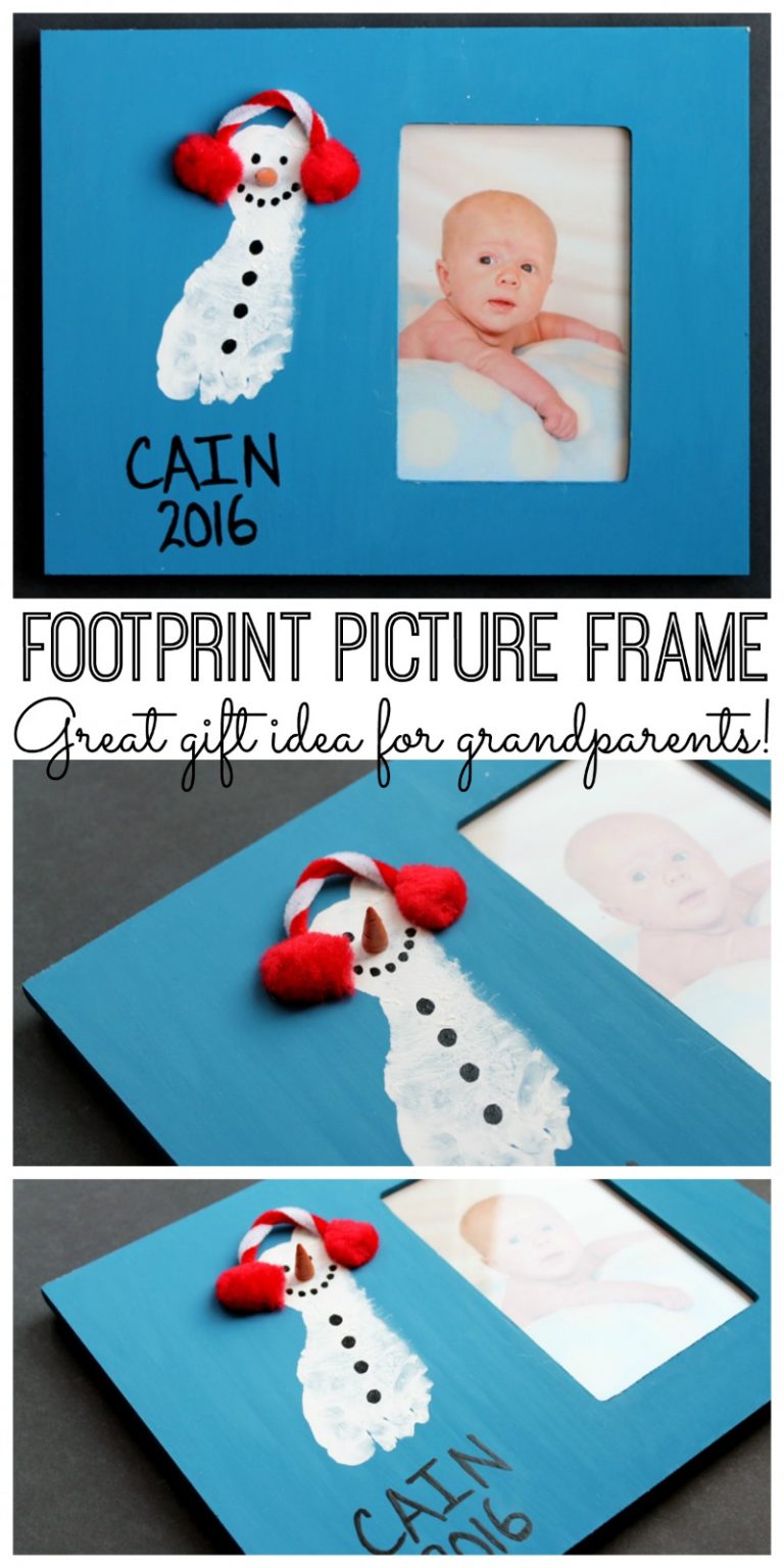 Baby Photo Frames with Footprints | DIY Idea - Angie Holden The Country ...