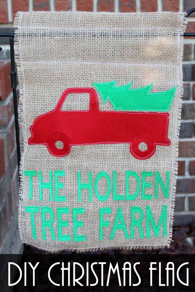 Christmas Flag: Customize with Your Cricut - Angie Holden The Country ...