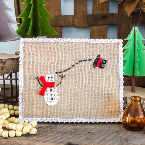Easy Snowman Painting with Free Printable Template - Angie Holden The ...