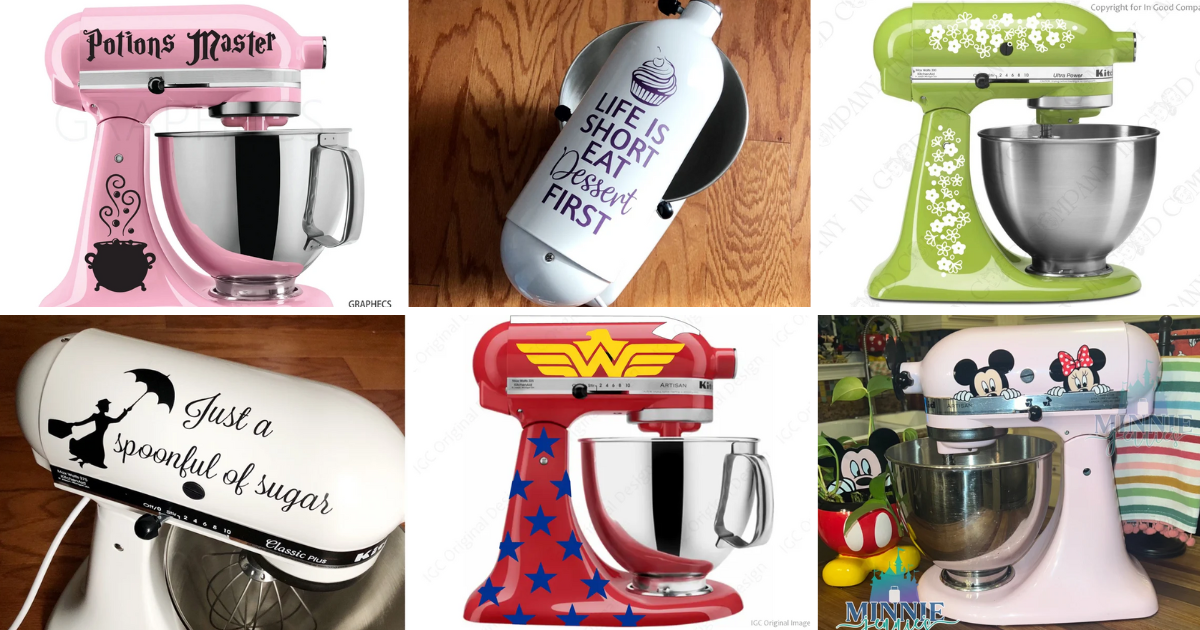 KitchenAid Mixer Decals: Decorate Your Stand Mixer - Angie Holden The ...