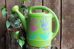 Handprint Flowers on a Watering Can Gift Idea - Angie Holden The ...
