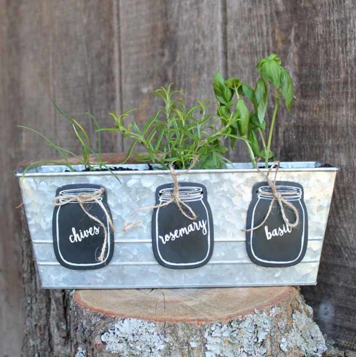 DIY Garden Markers In a Jar Shape - Angie Holden The Country Chic Cottage
