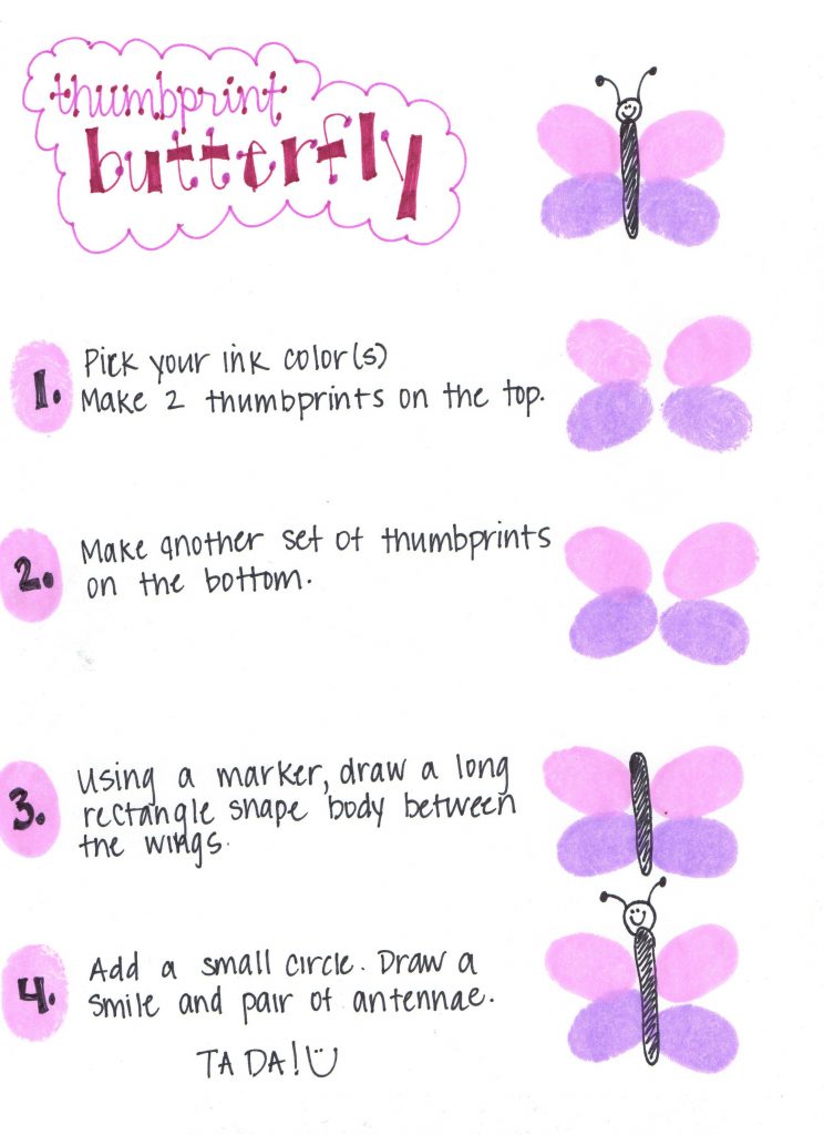 How to Draw Insects with Fingerprints - Angie Holden The Country Chic ...