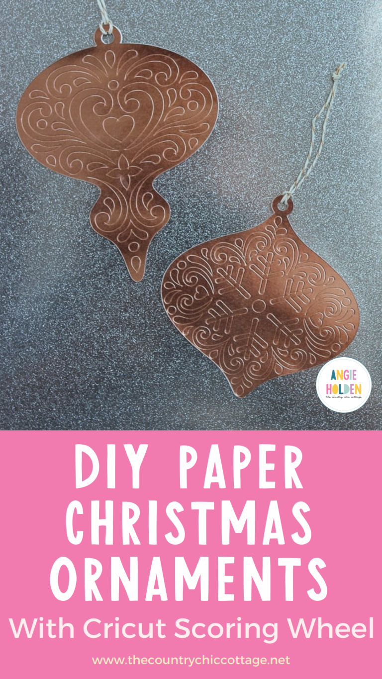 DIY Paper Christmas Ornaments with the Scoring Wheel - Angie Holden The ...