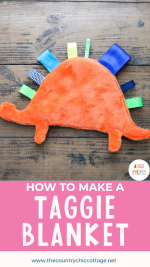 How To Make A Taggie Blanket - Angie Holden The Country Chic Cottage