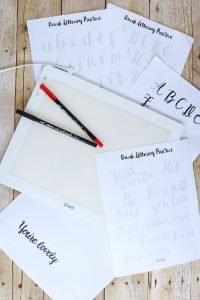 Hand Lettering Practice with the Cricut BrightPad - Angie Holden The ...