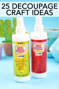 25 Fun & Unique Decoupage Ideas | The Country Chic Cottage