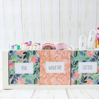 How to Make a Craft Supplies Organizer | The Country Chic Cottage