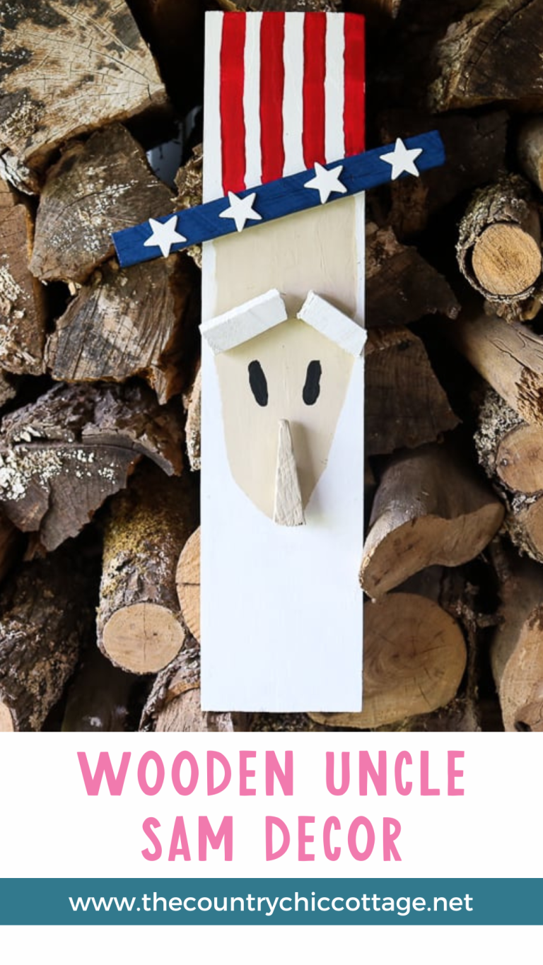 Wooden Uncle Sam Decor Made From Scrap Wood - Angie Holden The Country ...