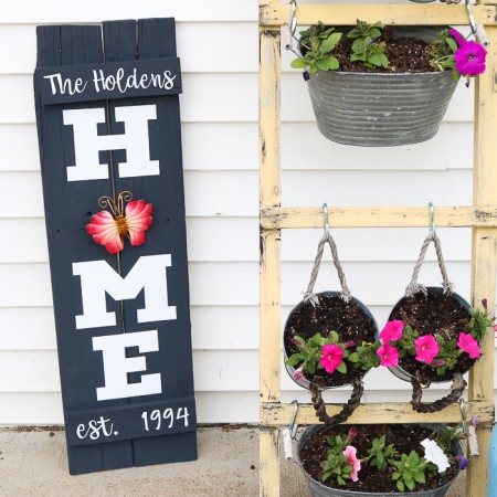 Easy To Make DIY Home Wreath Sign | The Country Chic Cottage