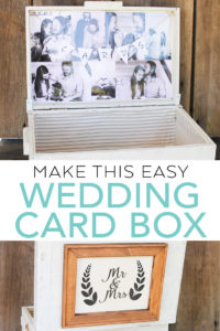 Rustic DIY Wedding Card Box Personalized with Pictures - Angie Holden ...