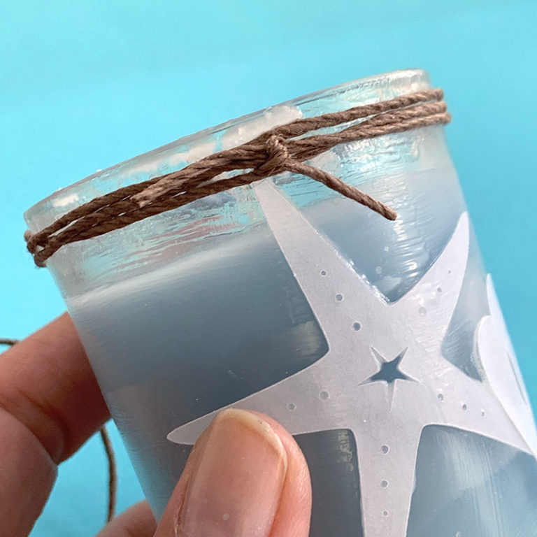 DIY Sea Shell Votive Candle Holder - Angie Holden The Country Chic Cottage