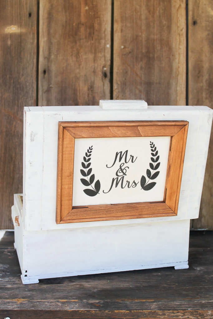 Rustic DIY Wedding Card Box Personalized with Pictures - Angie Holden ...