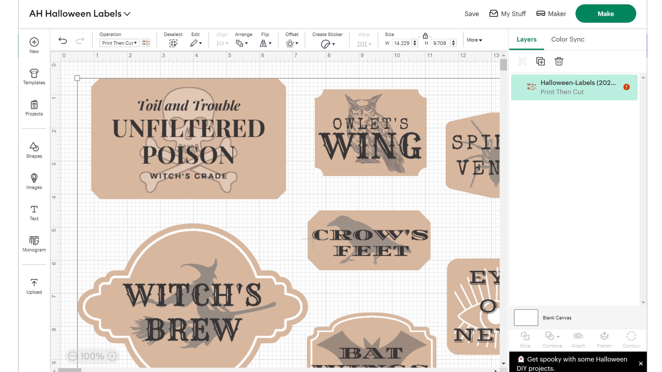 Free Printable Halloween Labels - Angie Holden The Country Chic Cottage