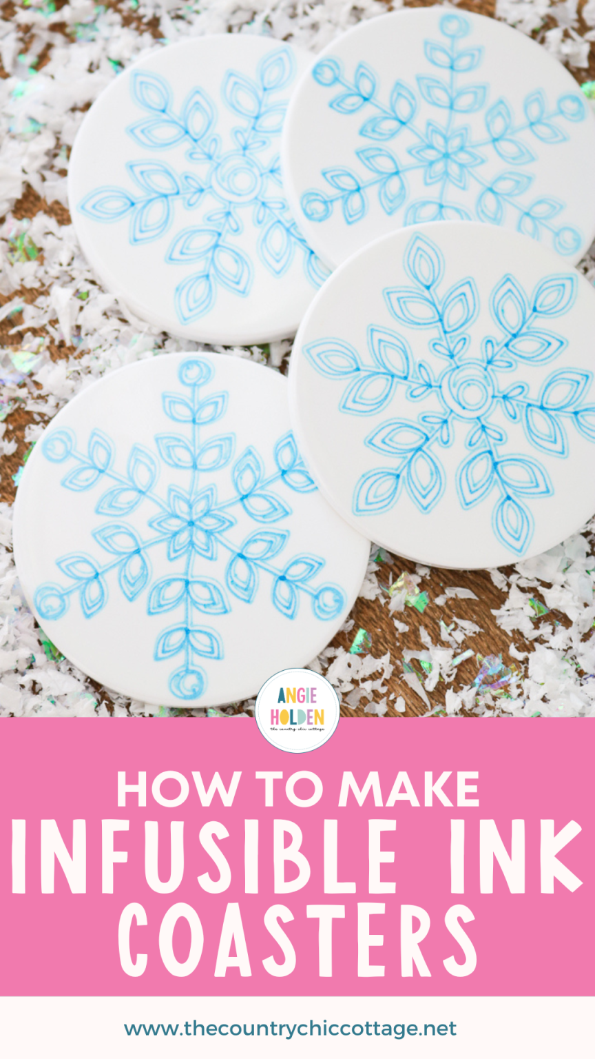 How to Make Infusible Ink Ceramic Coasters - Angie Holden The Country ...