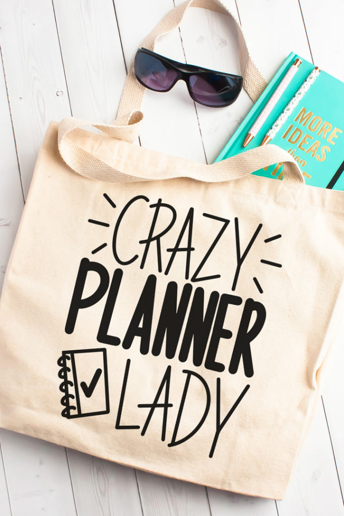 DIY Planner Bag with 12 Free Planner SVG Files - Angie Holden The ...