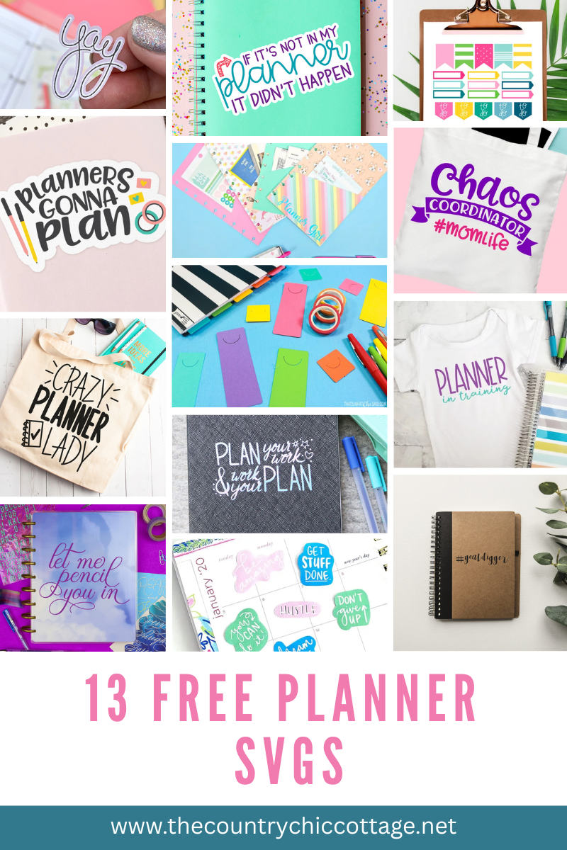 DIY Planner Bag with 12 Free Planner SVG Files - Angie Holden The ...