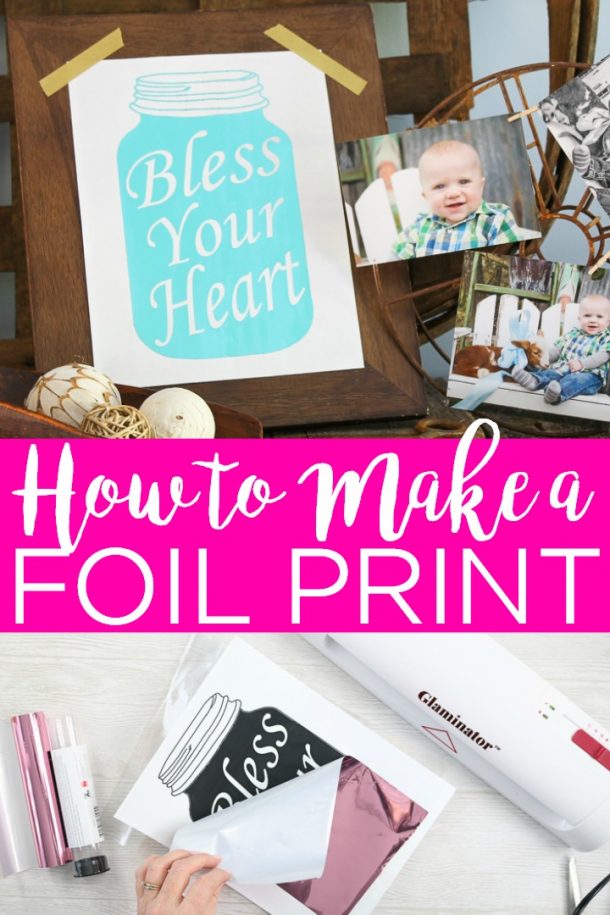 How to Make A DIY Foil Print (With Xyron Glaminator) - Angie Holden The ...