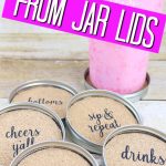 How to Make Mason Jar Lid Coasters - The Country Chic Cottage