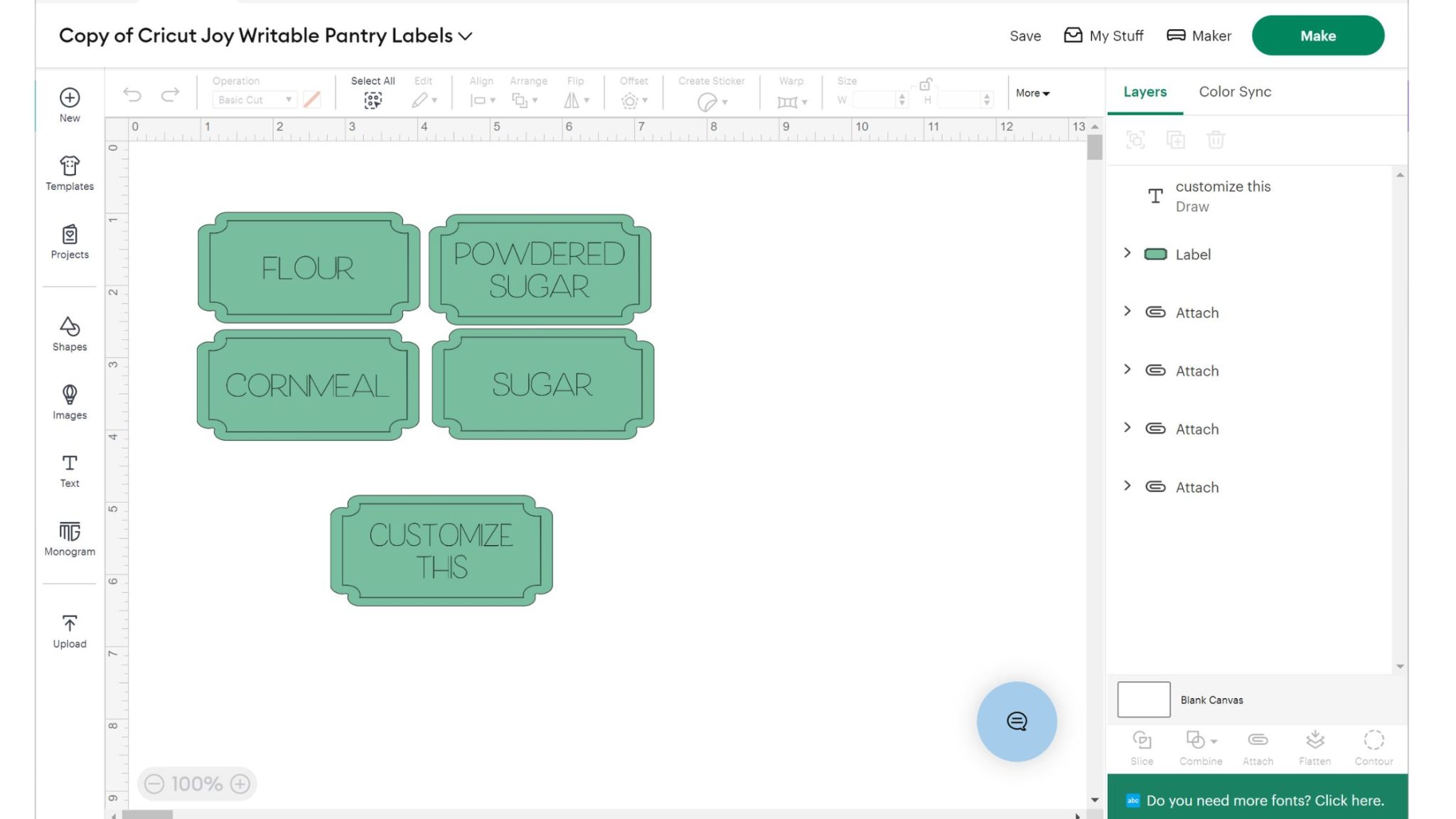 How to Make Writable Labels with the Cricut Joy - Angie Holden The ...
