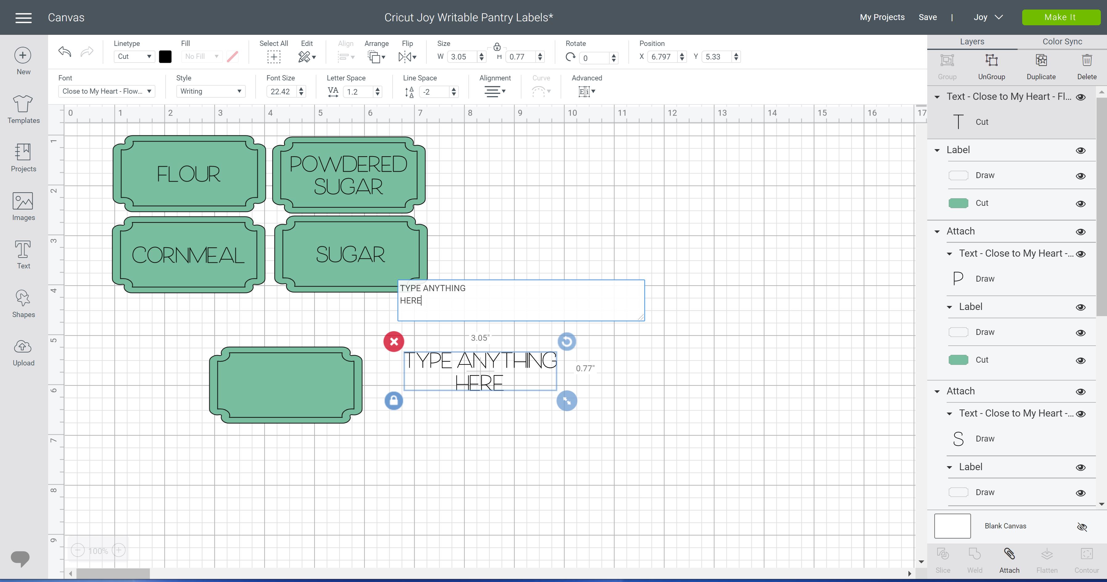 How to Make Writable Labels with the Cricut Joy - Angie Holden The ...