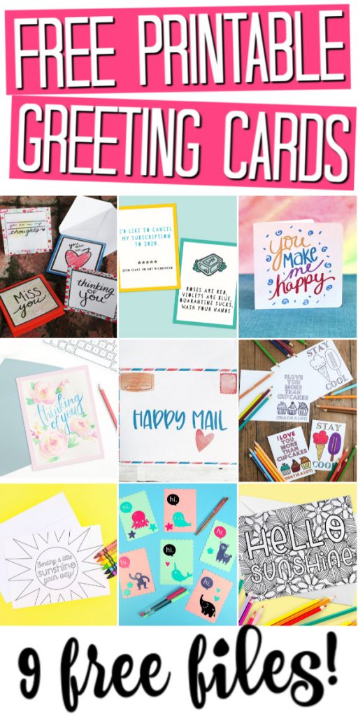 Free Printable Greeting Cards 9 Designs Angie Holden The Country