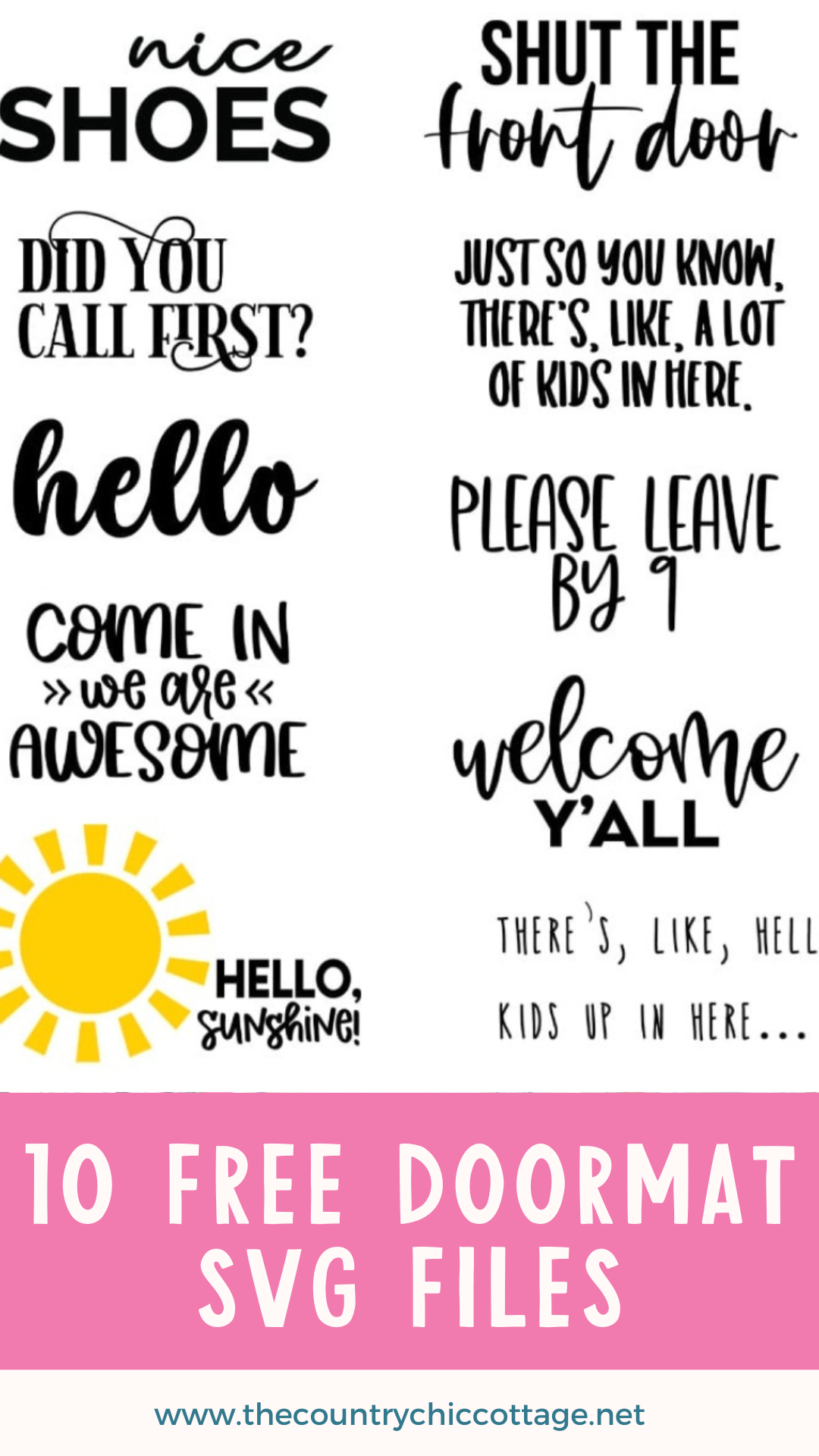 DIY Doormat with a Cricut Machine - Angie Holden The Country Chic Cottage
