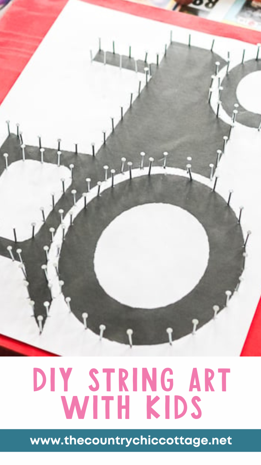 String Art For Kids DIY Craft Idea - Angie Holden The Country Chic Cottage