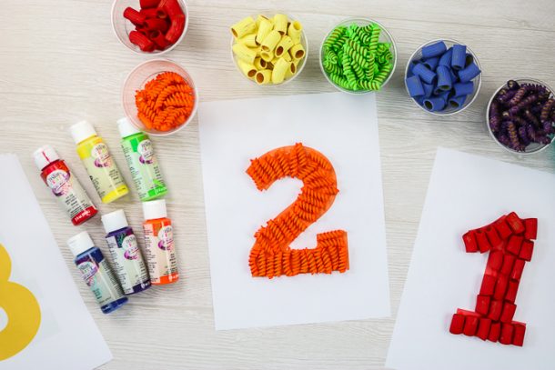 How to Paint Pasta with Kids - Angie Holden The Country Chic Cottage