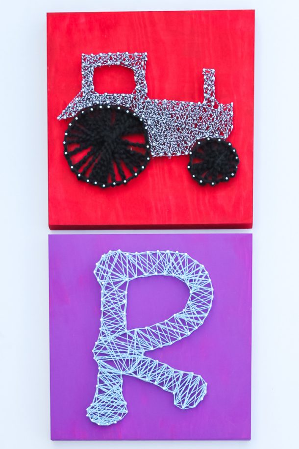 String Art For Kids DIY Craft Idea - Angie Holden The Country Chic Cottage