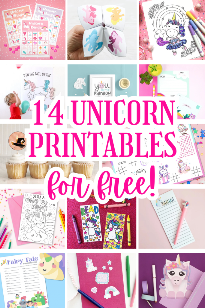 Unicorn Cootie Catcher Plus 13 More Free Unicorn Printables - Angie ...