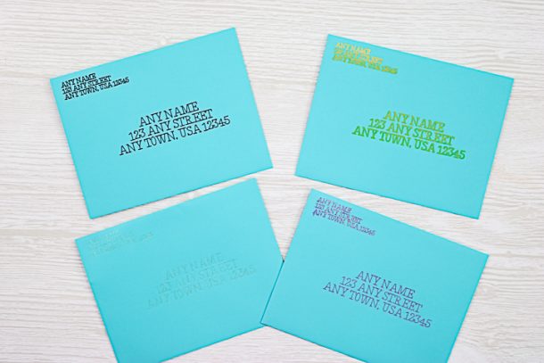 Addressing Envelopes with a Cricut: Draw or Foil - Angie Holden The ...