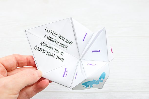 Unicorn Cootie Catcher Plus 13 More Free Unicorn Printables - Angie ...