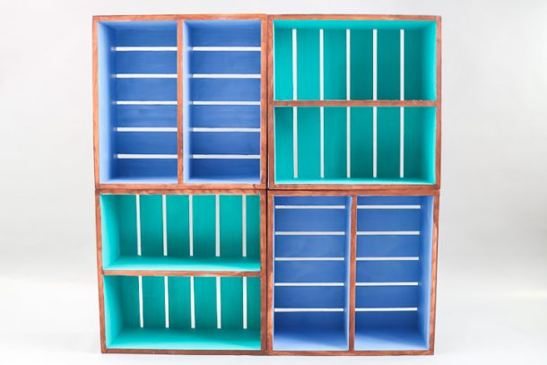 DIY Cabinet Organizer from Wood Crates - Angie Holden The Country Chic ...