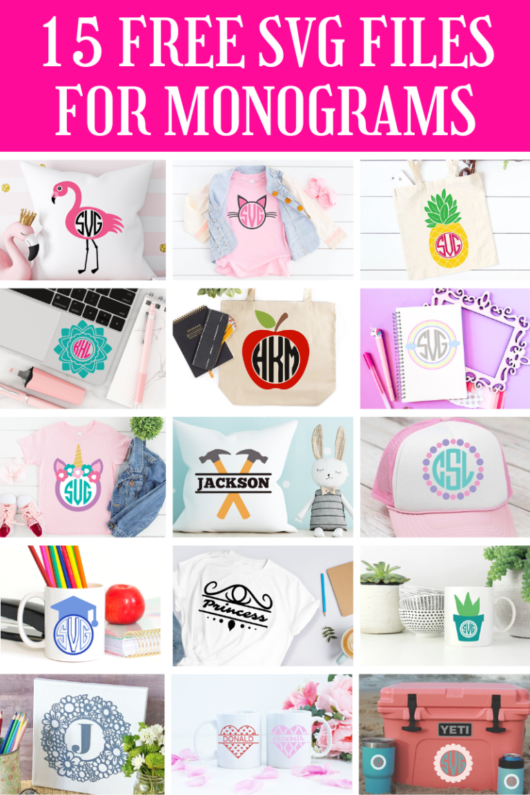 Free Monogram SVG plus 14 More Monogram Files - Angie Holden The ...