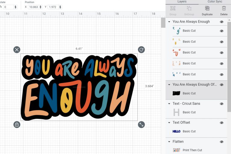 Cricut Offset: How to Use in Design Space - The Country Chic Cottage