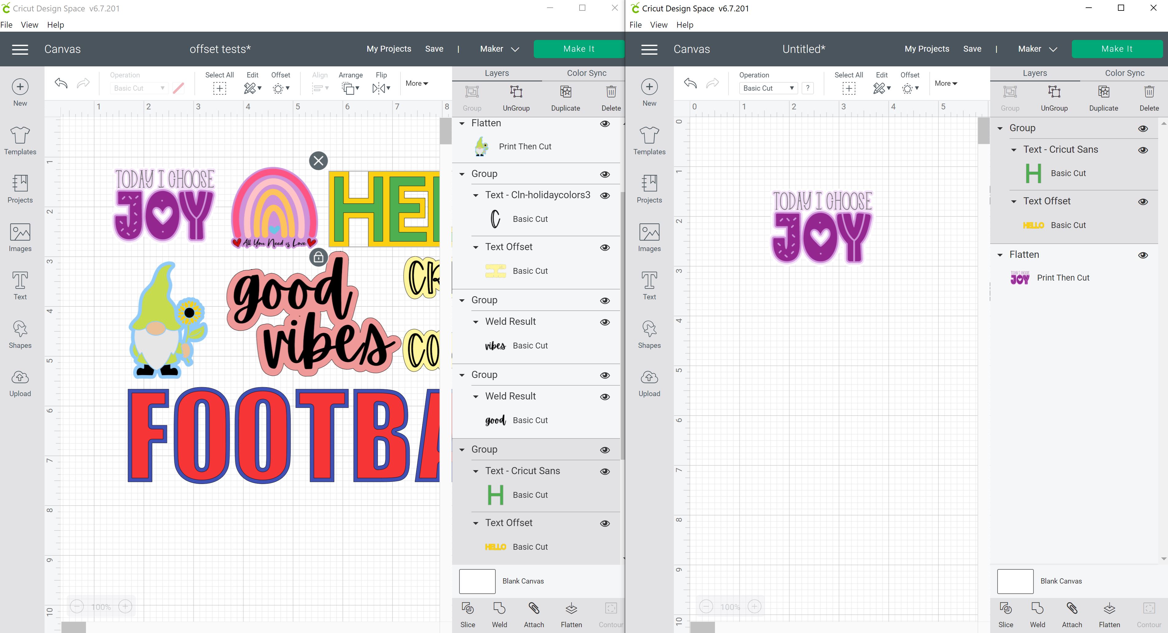 Copie de calques entre des projets dans Cricut Design Space - Letizia Déco