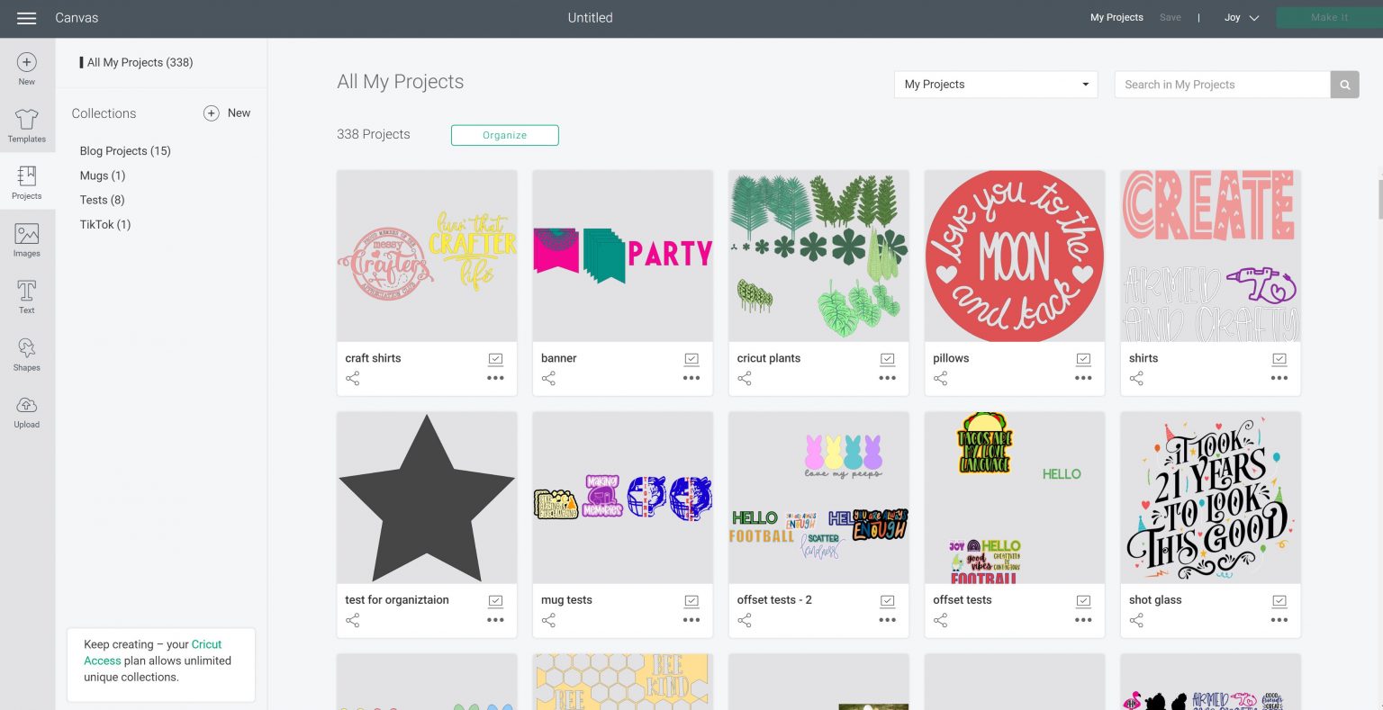 How to Use Project Collections in Cricut Design Space - Angie Holden ...